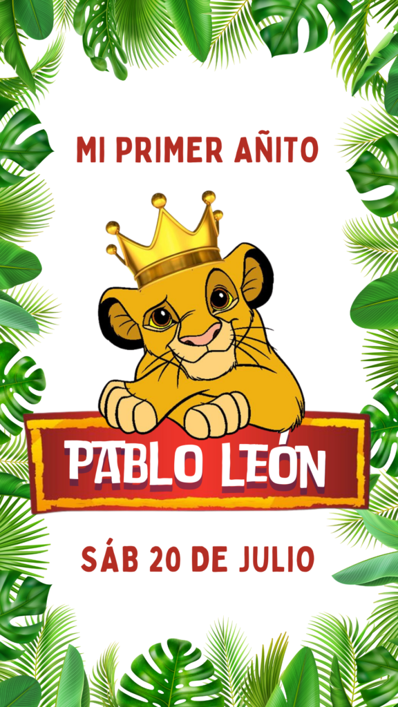 Pablo León | Mi primer añito - Save the Date