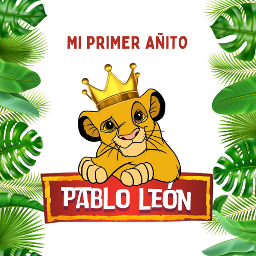 Pablo León | Mi primer añito - Save the Date